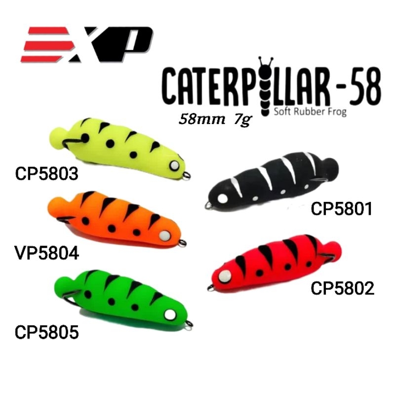 EXP CATERPILLAR-58S SOFT RUBBER FROG | Shopee Philippines