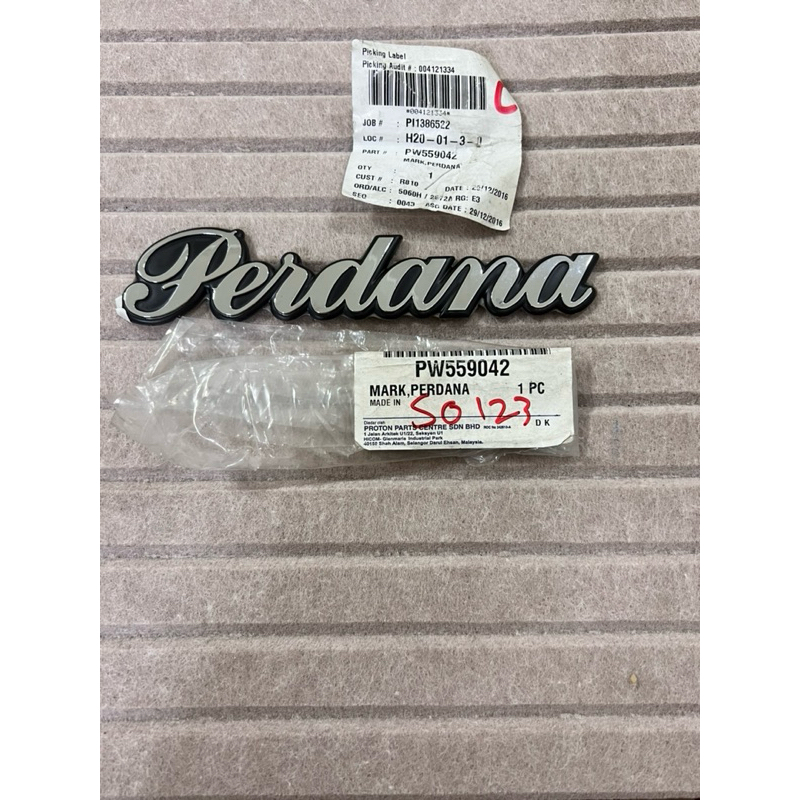 Proton Perdana V6 Parts (MARK PERDANA) Car Rear Emblem Logo Badge ...