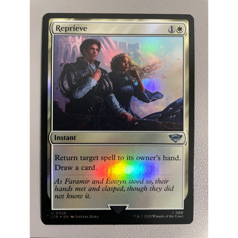 MTG:The Lord of the Rings (LTR) U0026 - Reprieve (Foil) | Shopee ...