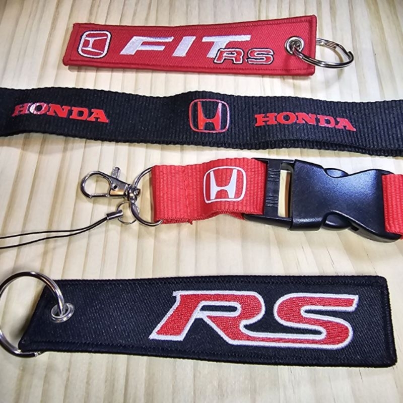 Honda RS honda fit Fabric Keychain and Lanyard | Shopee Philippines
