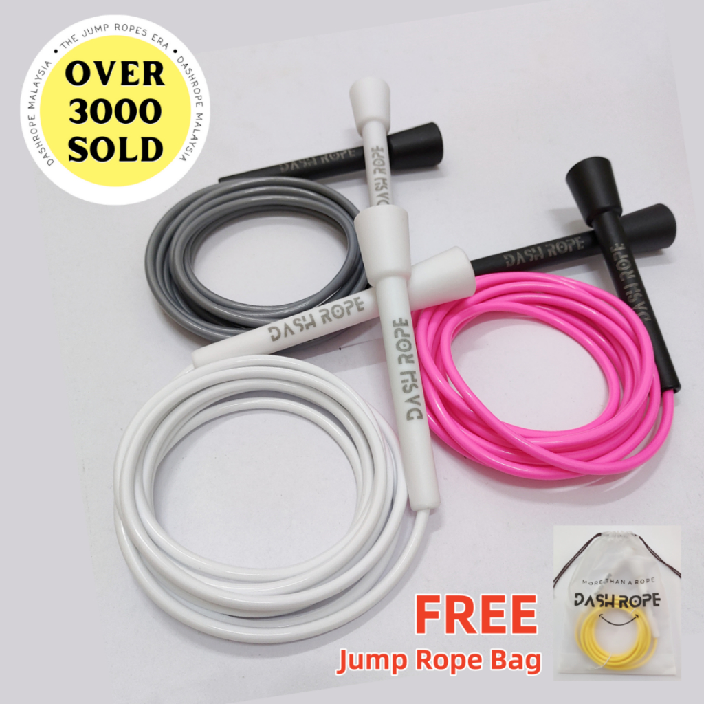 DASHROPE Premium 5mm Jump Rope Double Under RA Freestyle Speed Skipping ...