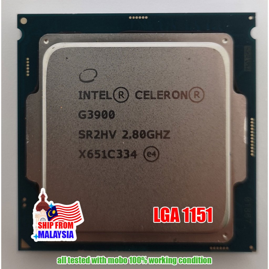 Used Intel Socket LGA1151 CPU Processor / G3900 / G4400 / G5420 ...