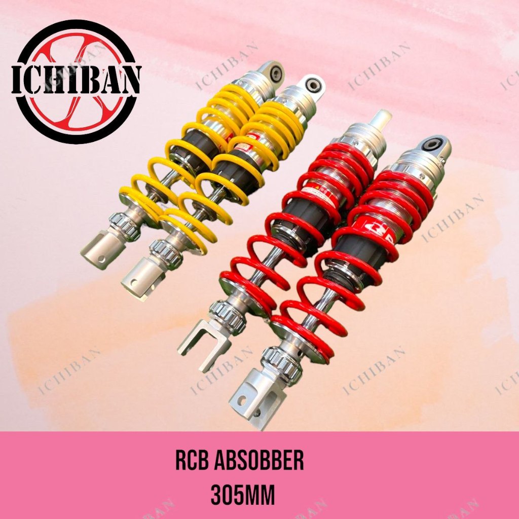 RCB DUAL ABSORBER NVX155 AEROX S-SERIES RACING BOY ABSORBER NVX 305MM ...
