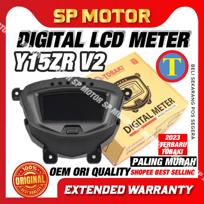 TOBAKI YAMAHA Y15 V2 DIGITAL LCD SPEEDO METER Y15ZR V2 YSUKU MITER ...