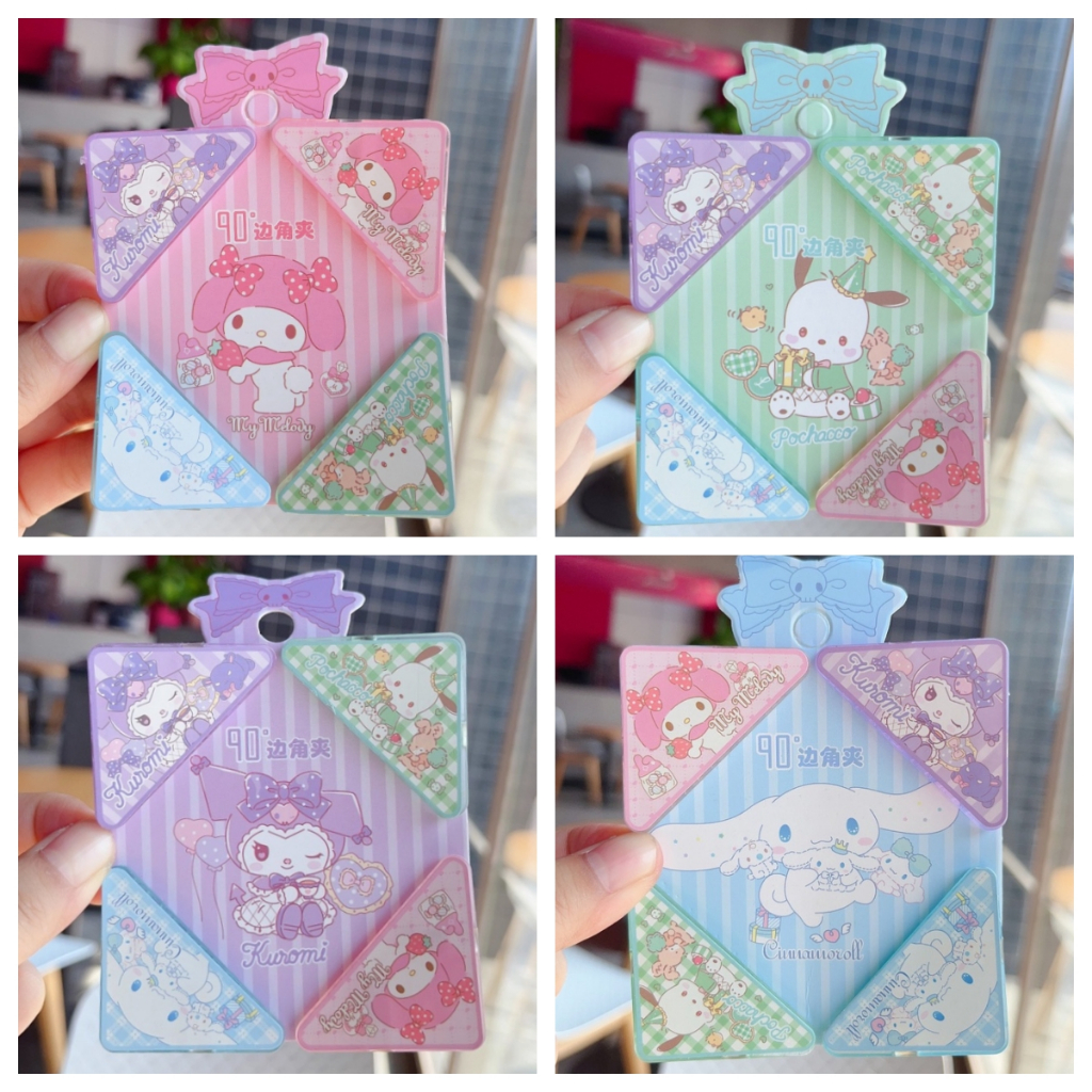 SANRIO CHARATER PAPER CLIP SET OF 4 KUROMI, MELODY, POCHACCO ...