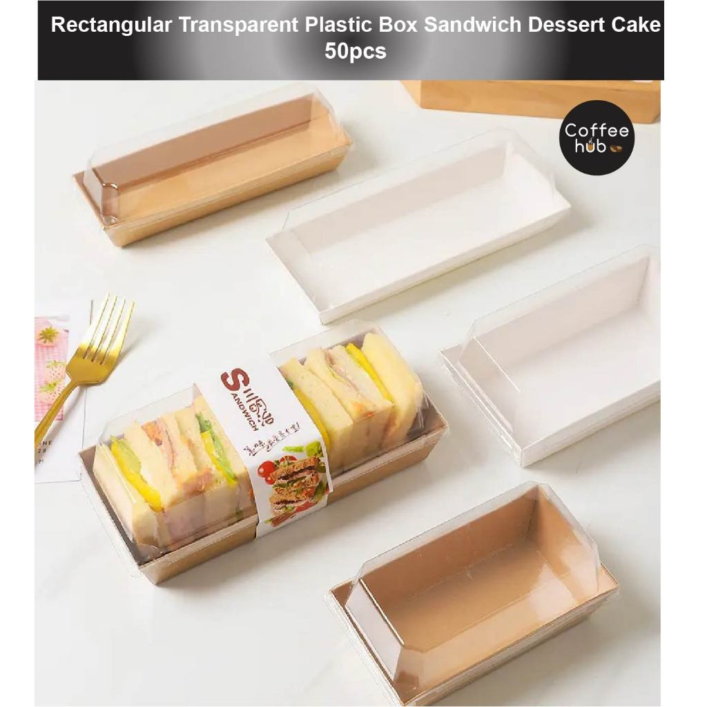 Take Away Bento Sandwich Cake Picnic Rectangular Lunch Box With Lid ...
