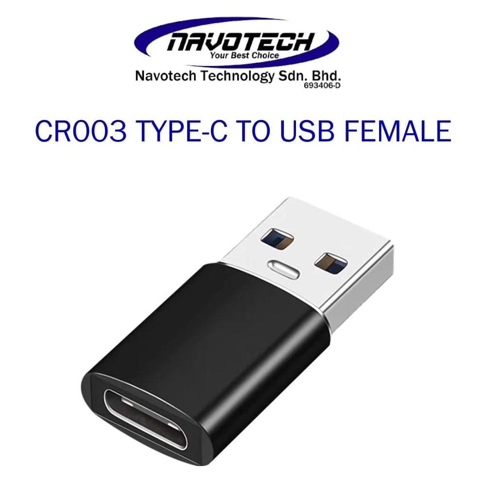 CR003 Type C FEMALE To USB Converter Adapter Connector For Android ...