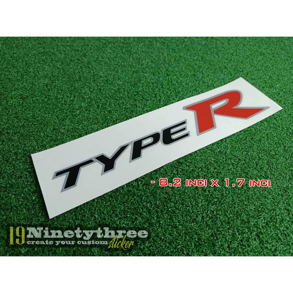 sticker type r pintu honda | Shopee Philippines