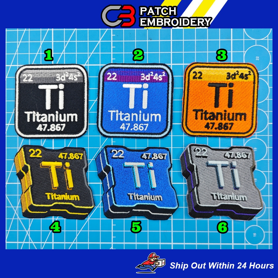 Titanium Patches Embroidery Sulam / PC112 | Shopee Philippines