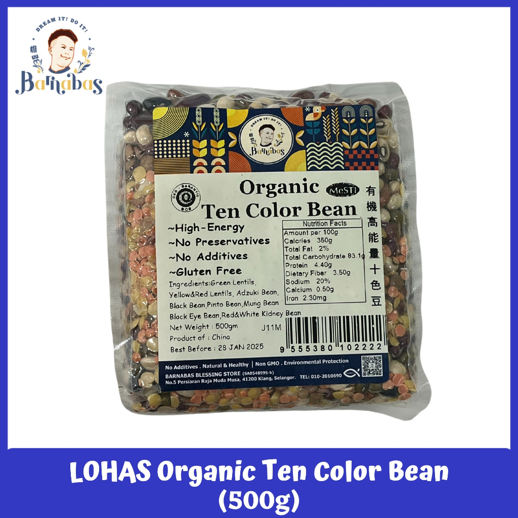 Barnabas Organic Ten Colour Bean Organic High Energy Ten Color Beans ...