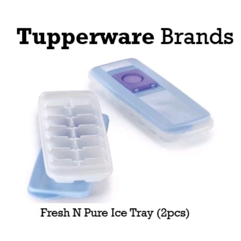 Tupperware Chill Freez Fresh & Pure Ice Cube Tray 330ml (1/2 pcs ...