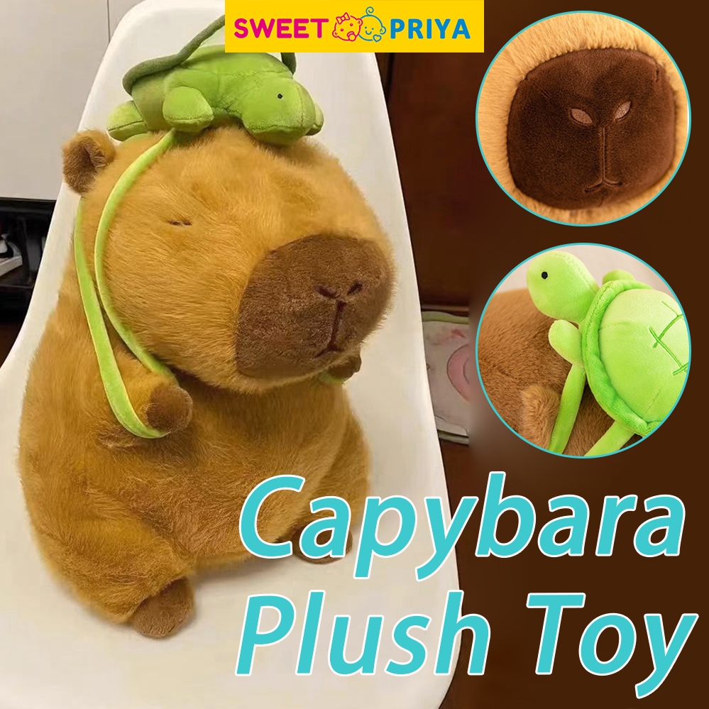 ANNS 35cm Capybara Plush Toy Capibara Pufferfish Animal Doll With ...
