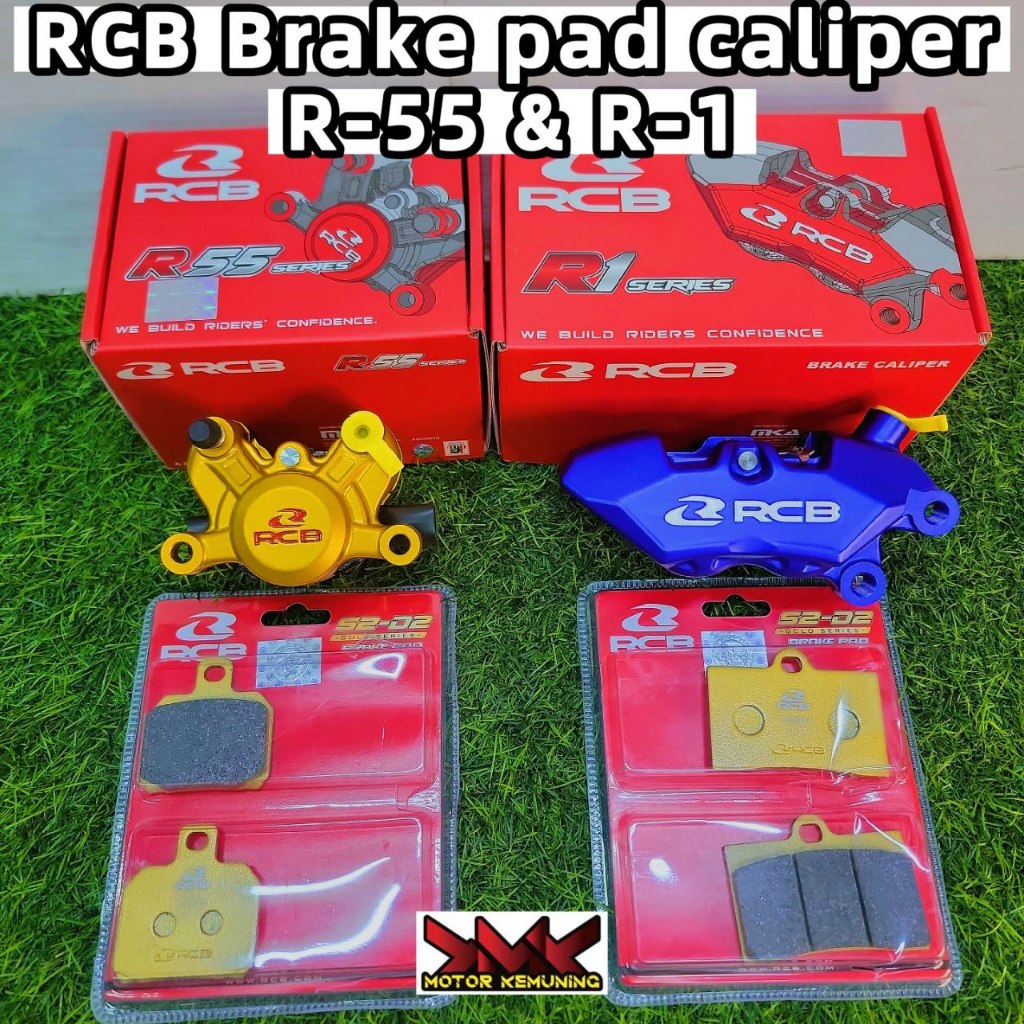 RCB S2-D2 BRAKE PAD GOLD SERIES FOR R1 R55 CALIPER BRAKEPAD S2D2 ...