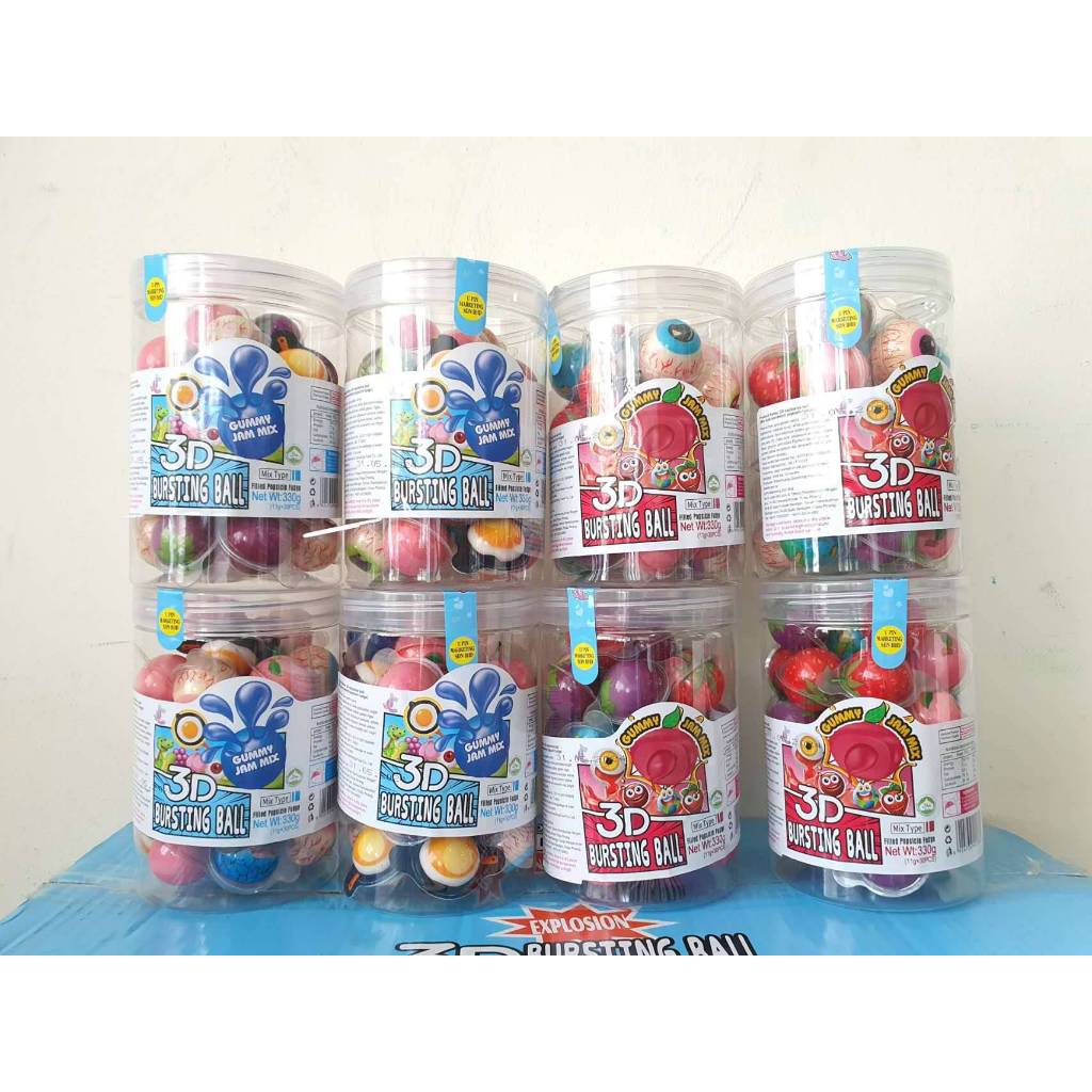 *HALAL* Jc BOOM SYRUP 3D SOFT GUMMY CANDY 10G X 30PCS Filled Jam (SOFT ...
