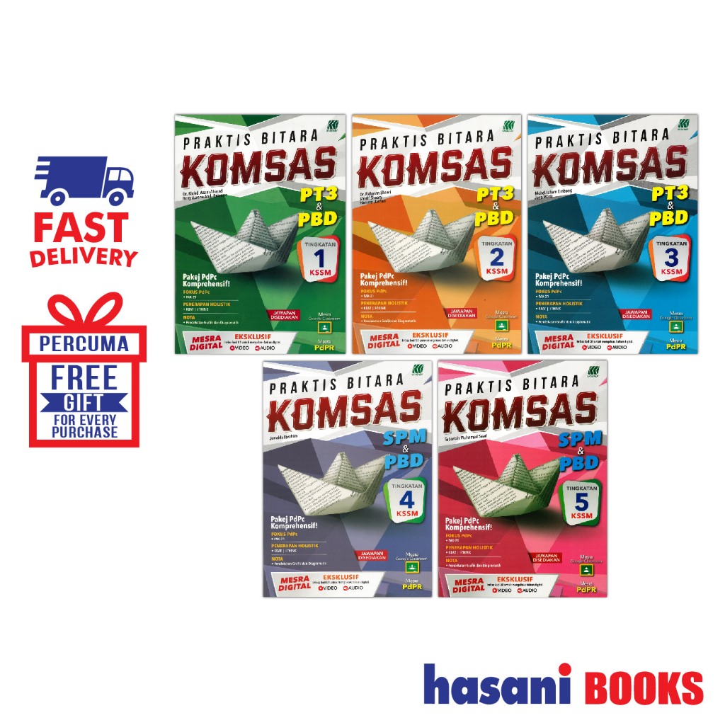 Hasani Sasbadi Practical Exercise Book Bitara Komsas Form 1-5 | Shopee ...