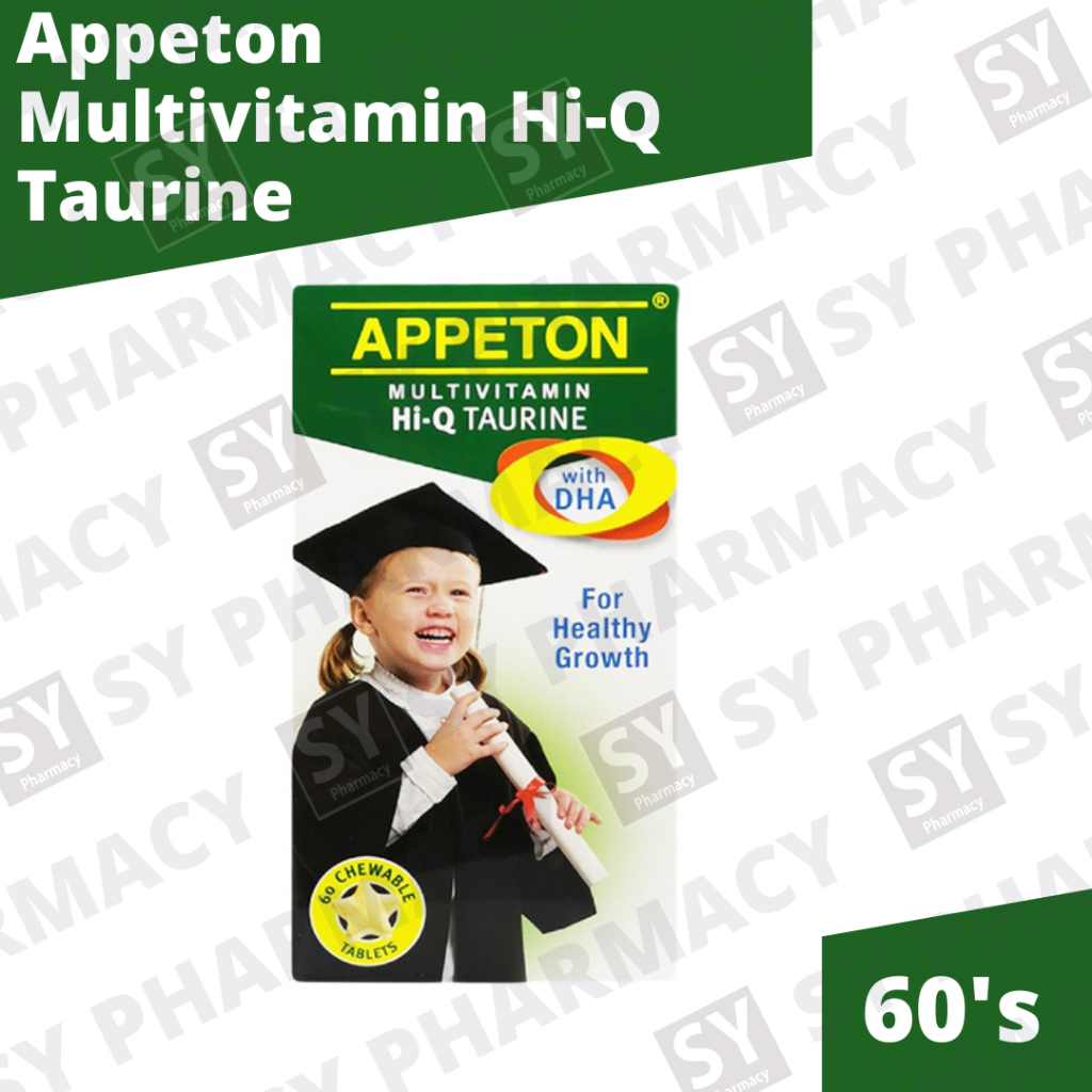 Appeton Multivitamin Hi-Q Taurine 60's | Shopee Philippines