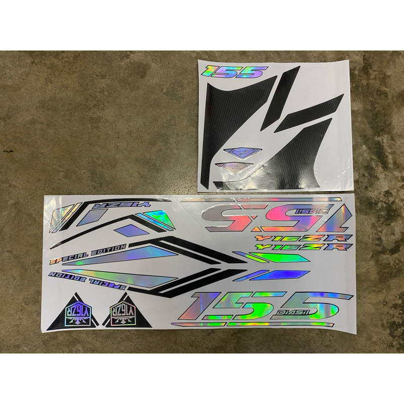 Yamaha y16 body sticker 3d cut carbon laser | Shopee Philippines