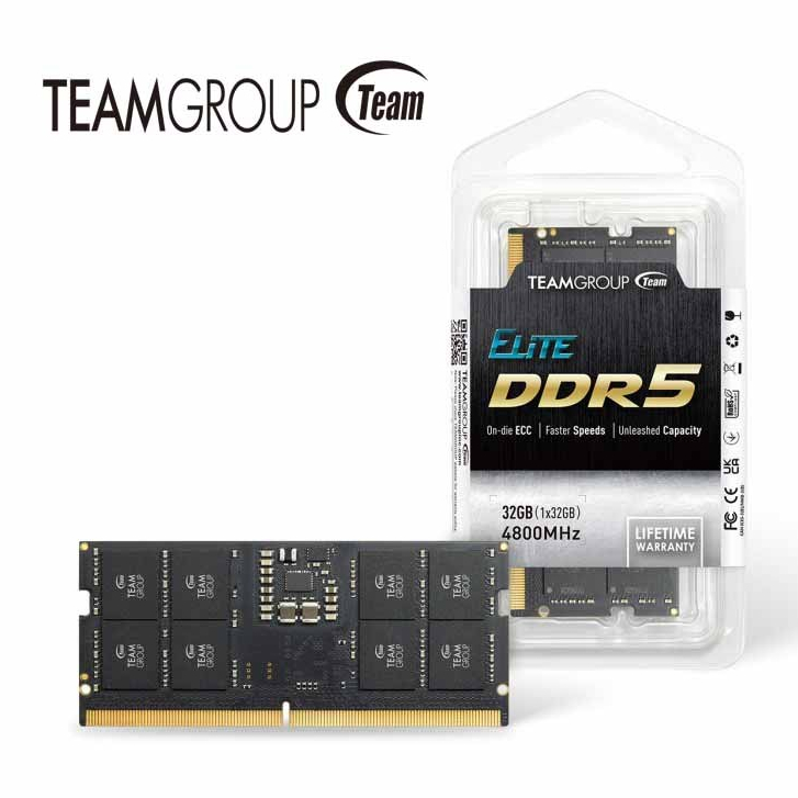 TeamGroup Elite DDR5 4800MHz Laptop / Desktop RAM (8GB / 16GB / 32GB ...