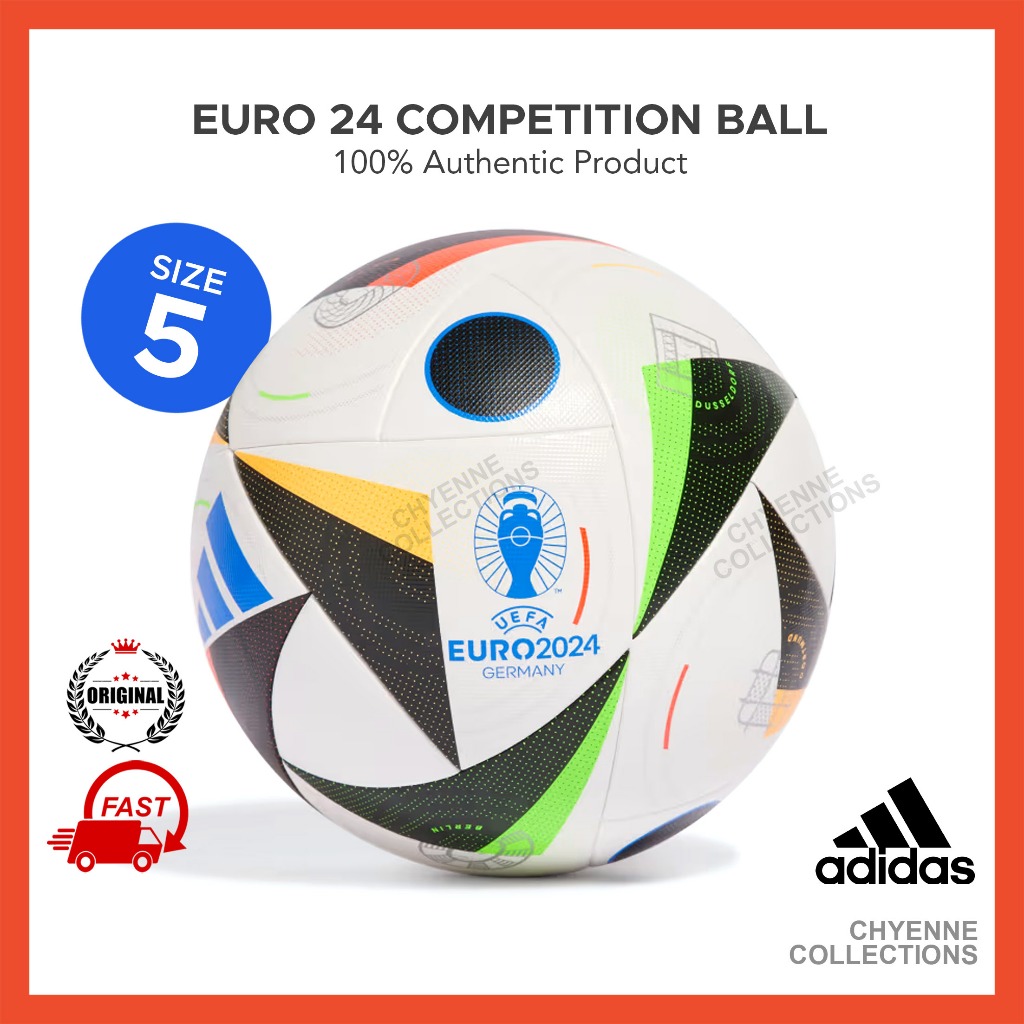 Adidas Euro 24 Competition Ball Seamless Size 5 FIFA Pro Football Match ...