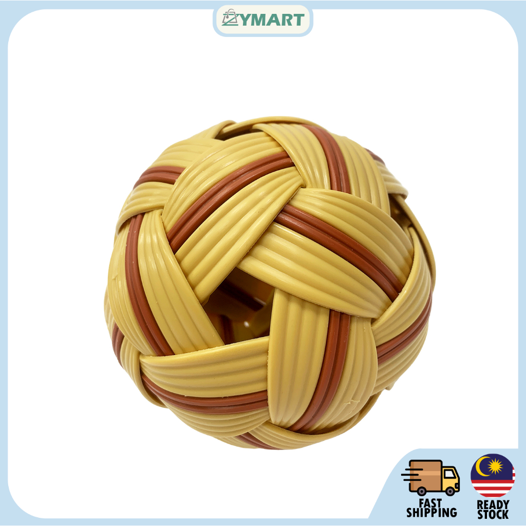 Takraw Ball Bola Sepak Takraw Sepak Raga (Brown Colour) | Shopee ...