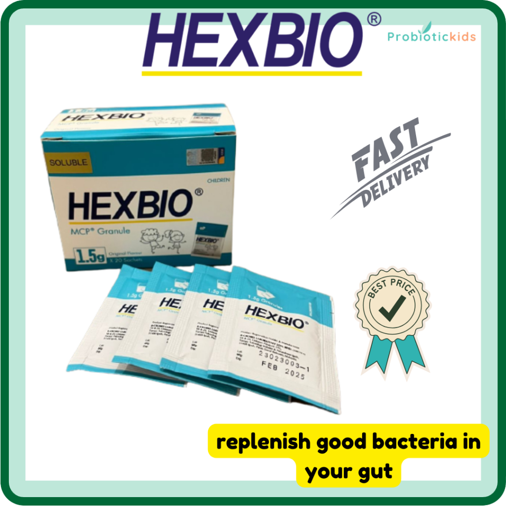 HEXBIO MCP Granule Probiotics 1.5g x 20 sachets for Children [EXP: 08/ ...