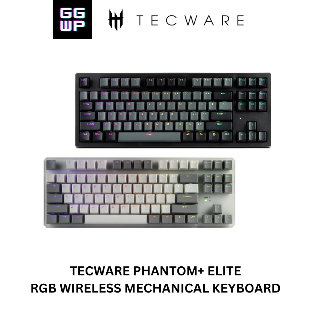 TECWARE Phantom+ Elite 87 TKL RGB Bluetooth Wireless Mechanical ...