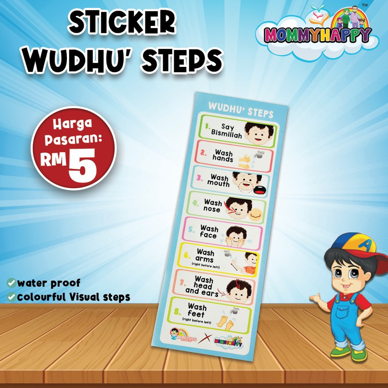 STICKER WUDHU ENGLISH VERSION | Shopee Philippines