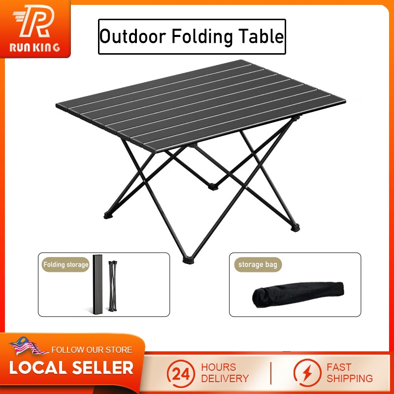 Camping Table Outdoor Folding Table Portable Aluminium Picnic BBQ Beach ...