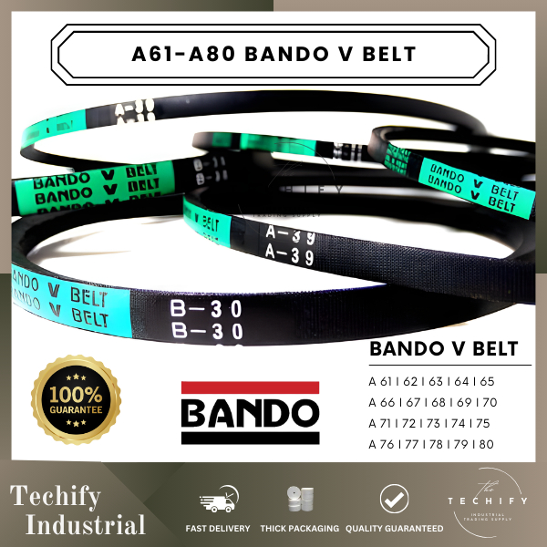 BANDO A61 to A80 V BELT A61 A62 A63 A64 A65 A66 A67 A68 A69 A70 A71 A72 ...