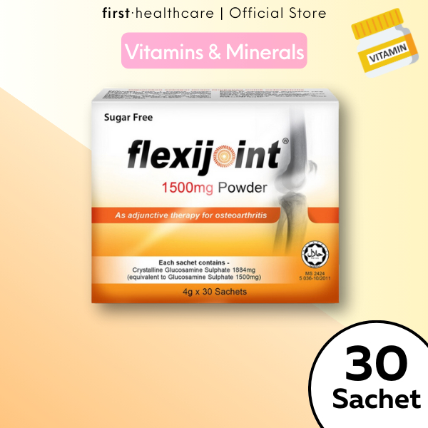 Flexijoint 1500mg Powder Glucosamine 1500mg Bone Knee Pain ...