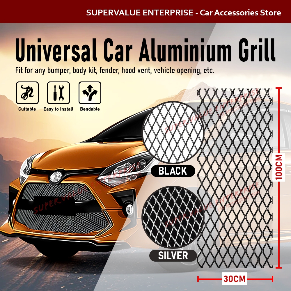 Grille Net Universal Aluminium Front Grill Racing Mesh Vent 100cm x ...