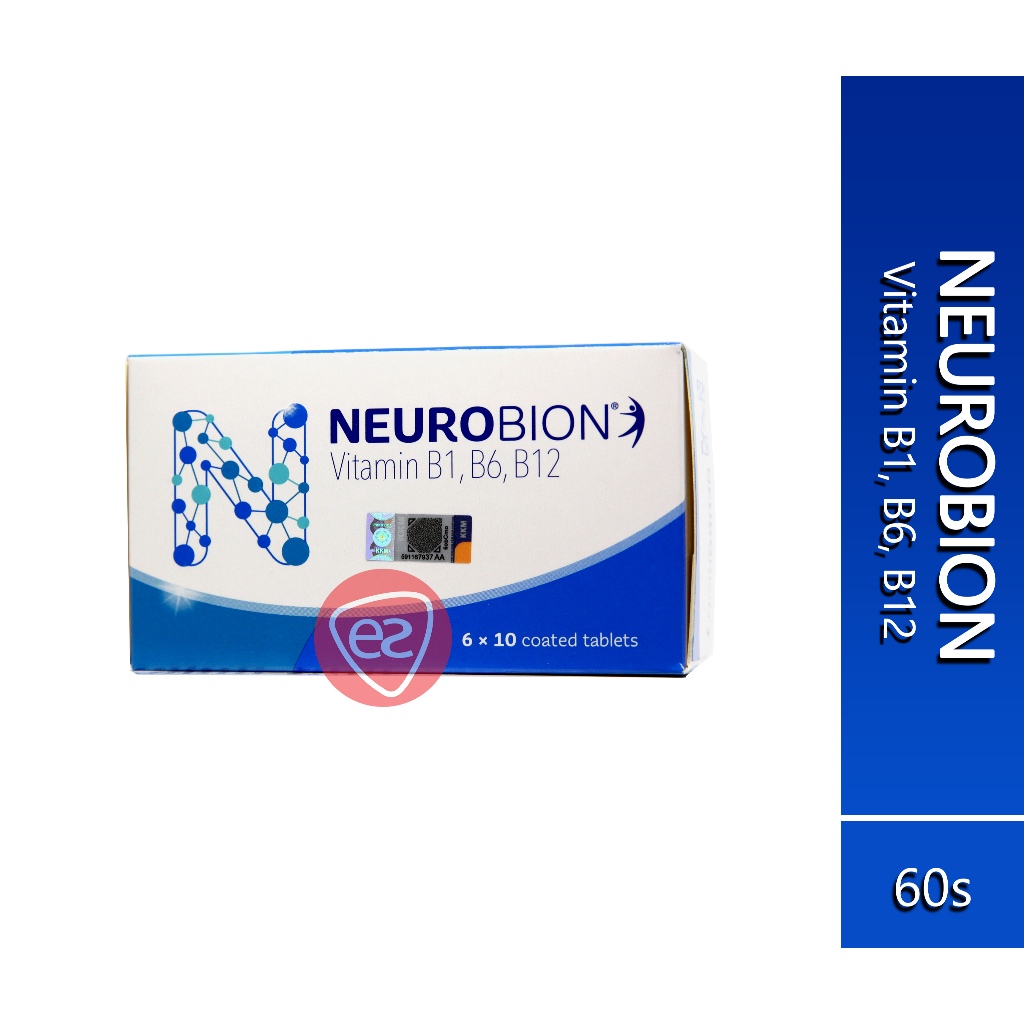 Neurobion (Vitamin B1, B6, B12) Tablet ( 60s / 60s x2 ) | Shopee ...