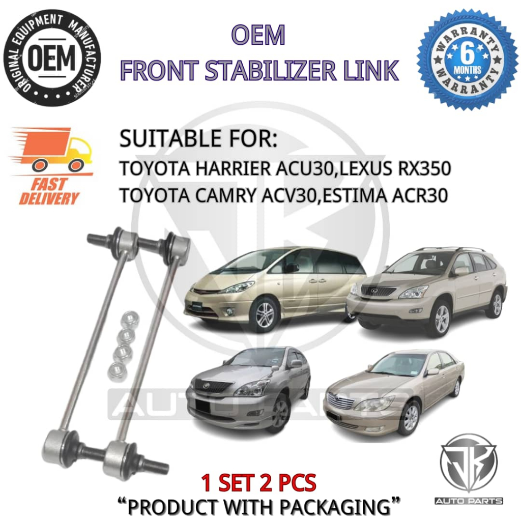 1 PAIR OEM FRONT ABSORBER STABILIZER LINK TOYOTA CAMRY ACV30,ESTIMA ...