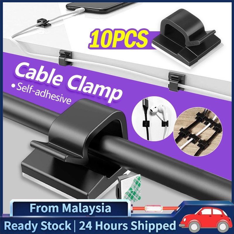 10PCS Dashcam Navigator Wire Clip (3M)Cable Clamp Self-adhesive Klip ...
