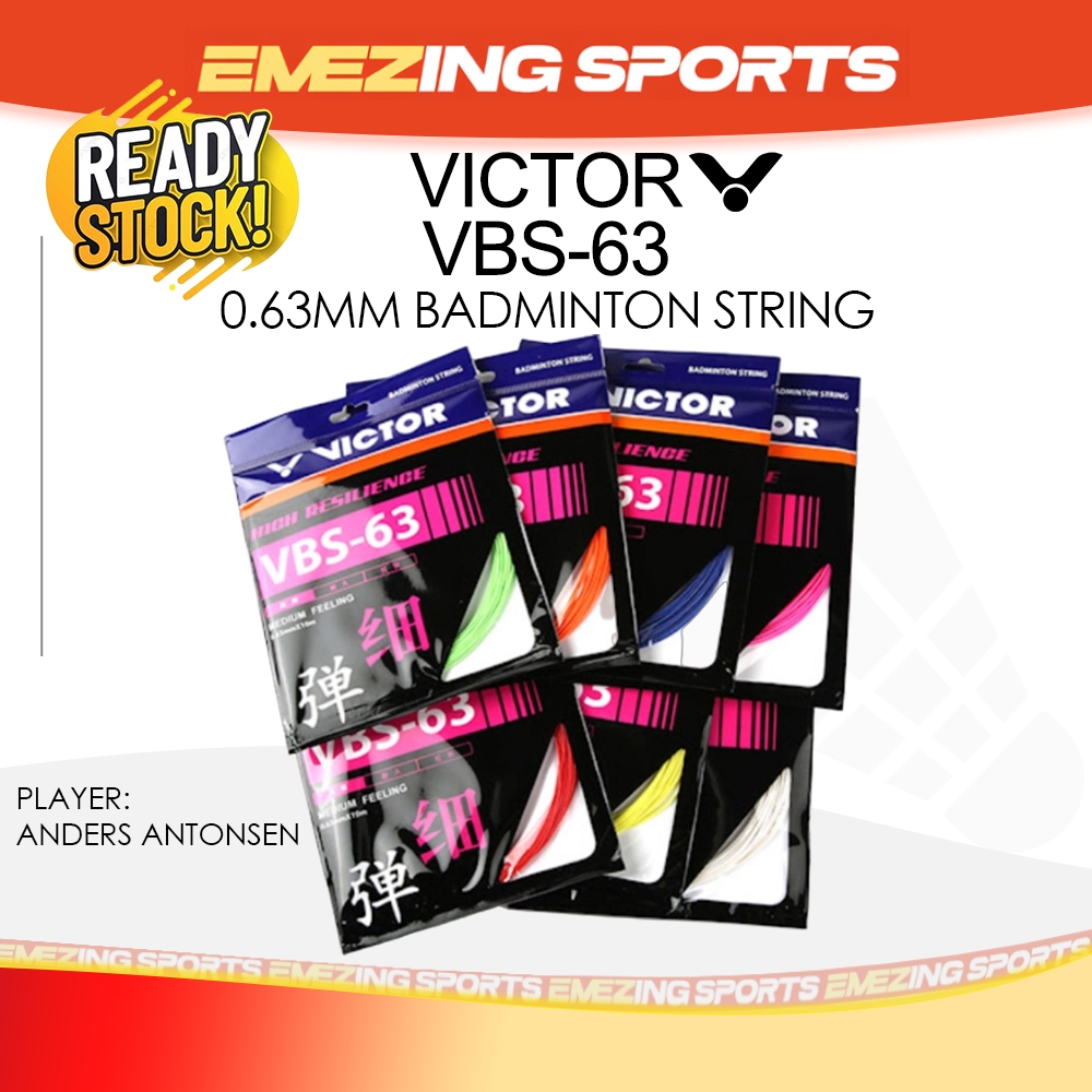 Victor VBS-63 0.63mm Badminton Strings USING BY: ANDERS ANTONSEN - VBS ...