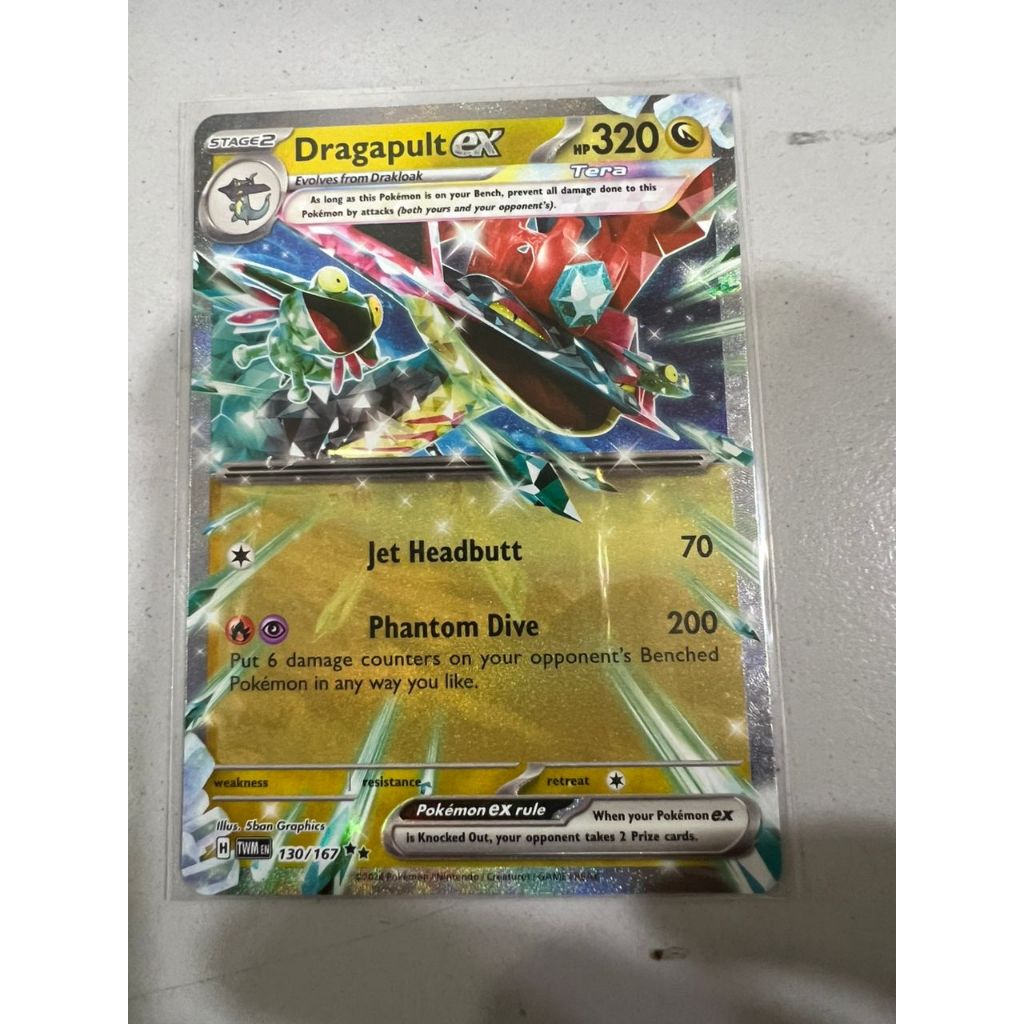 POKEMON TCG Dragapult ex - 130/167 - Ultra Twilight Masquerade Singles ...