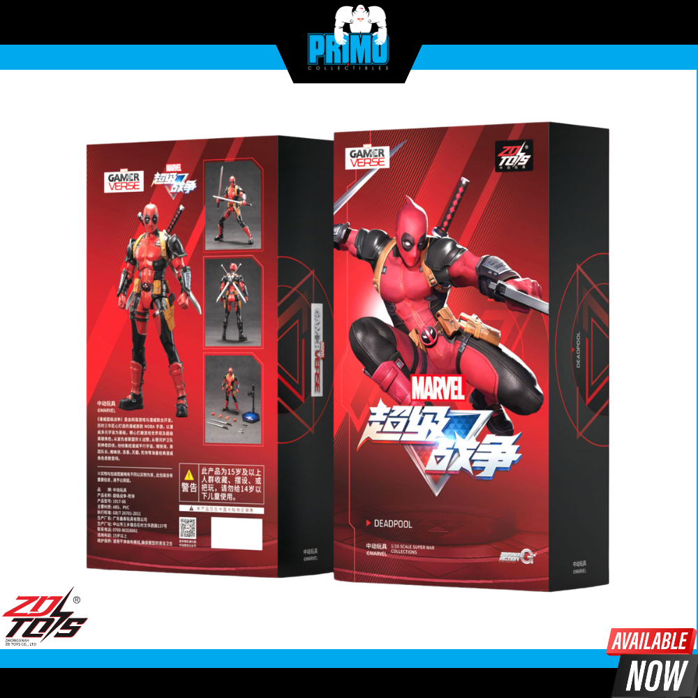 ZD Toys Deadpool Marvel Gamerverse: Super War 1/10 7inch Action Figure ...