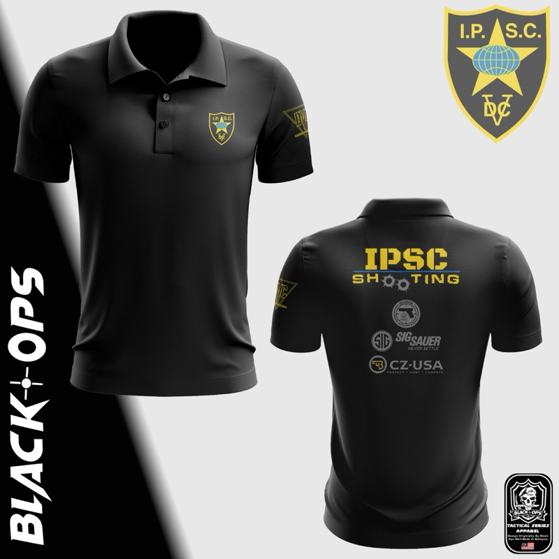 IPSC Black design P0l0 Shirt | Shopee Philippines