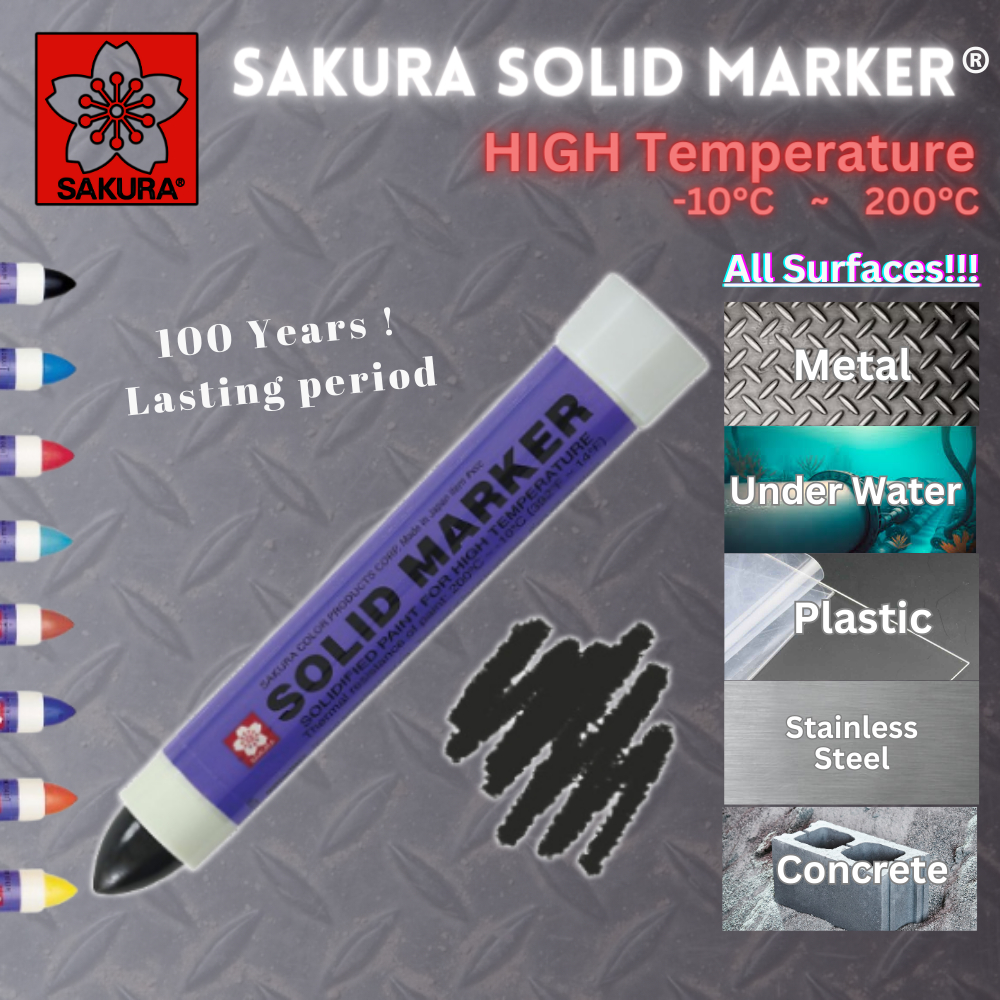 Sakura Industrial Solid Marker Heat Resistance | Shopee Philippines