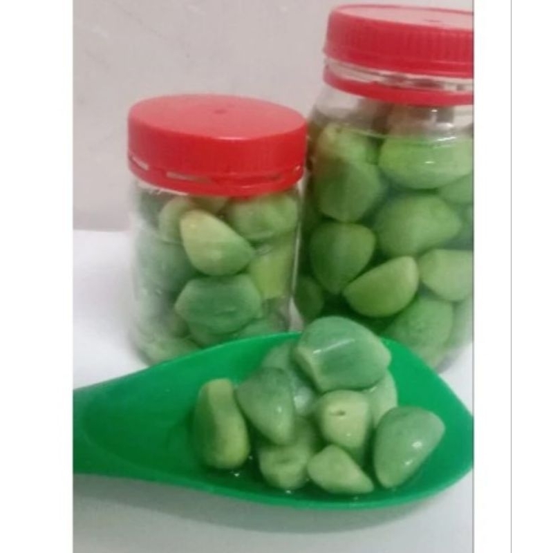 HIJAU (Halal) 400g LABA Garlic Green Orange Green Garlic homemade LABA ...