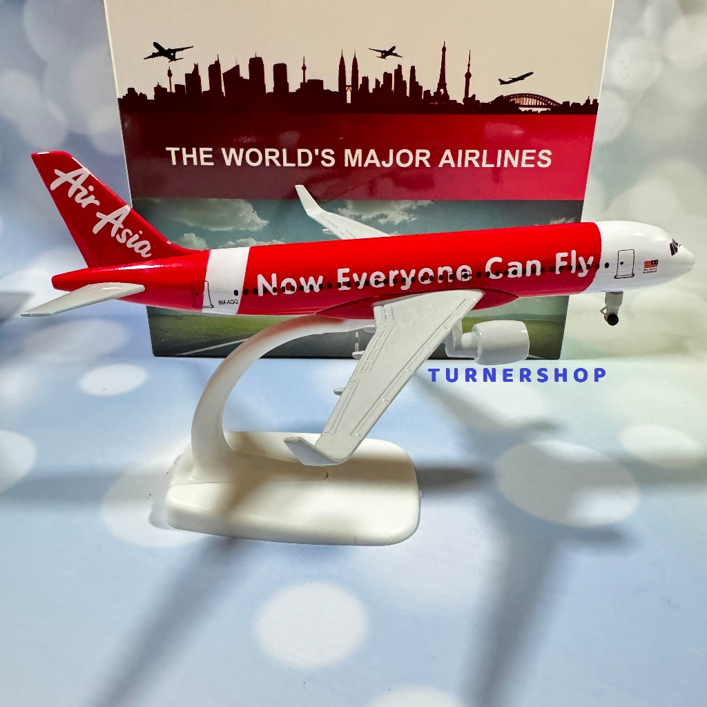 Air Asia Now Everyone Can Fly A320 Aircraft Model Die-cast Metal ...