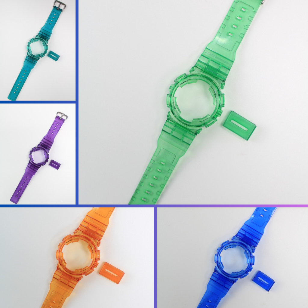 BA110/BABY G MULTI COLOR CRYSTAL CLEAR BAND AND BEZEL /Tali Jam Tangan ...