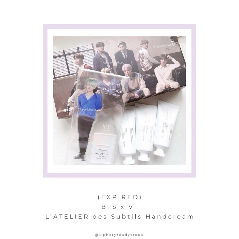 【COLLAB 联名】 BTS x VT Official L'ATELIER des Subtils Handcream (RM / JIN ...