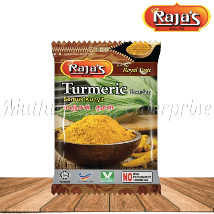 RAJA'S TURMERIC POWDER (MANJAL THOOL / SERBUK KUNYIT) 125G | Shopee ...