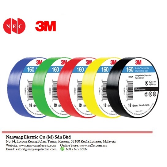3M Temflex 160 Vinyl Electrical Tape | Shopee Philippines