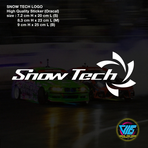 SNOW TECH Logo Sticker / Decal (High Quality Sticker) | Shopee Philippines