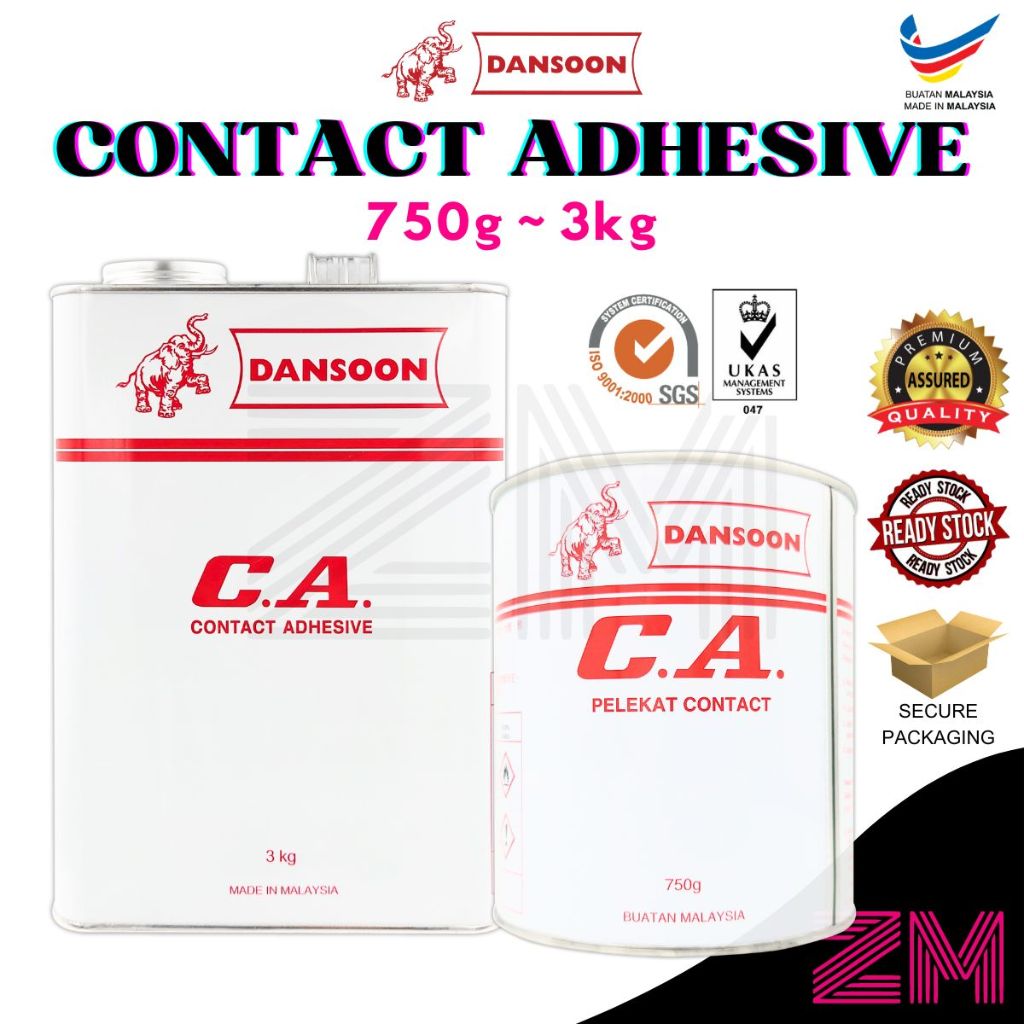 DANSON CA Contact Adhesive Gam Formica Glue Gam Kuning Dunlop Gam Kasut ...