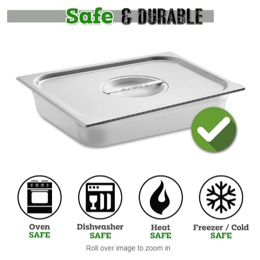 Full Size Stainless Steel Food Pan Steam Table Pan Chafing Tray Bekas ...