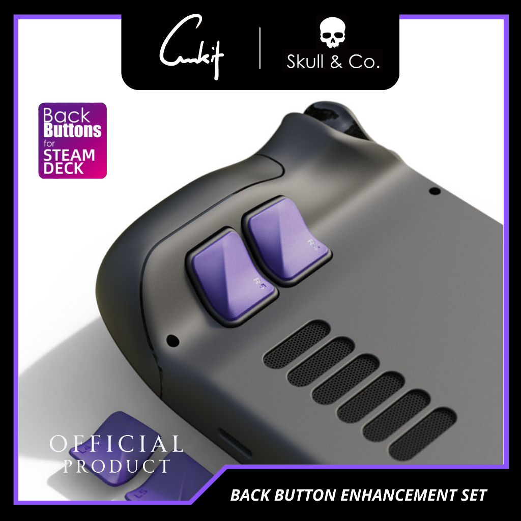 Skull & Co Steam Deck Back Button Enhancement Set for Steam Deck ...