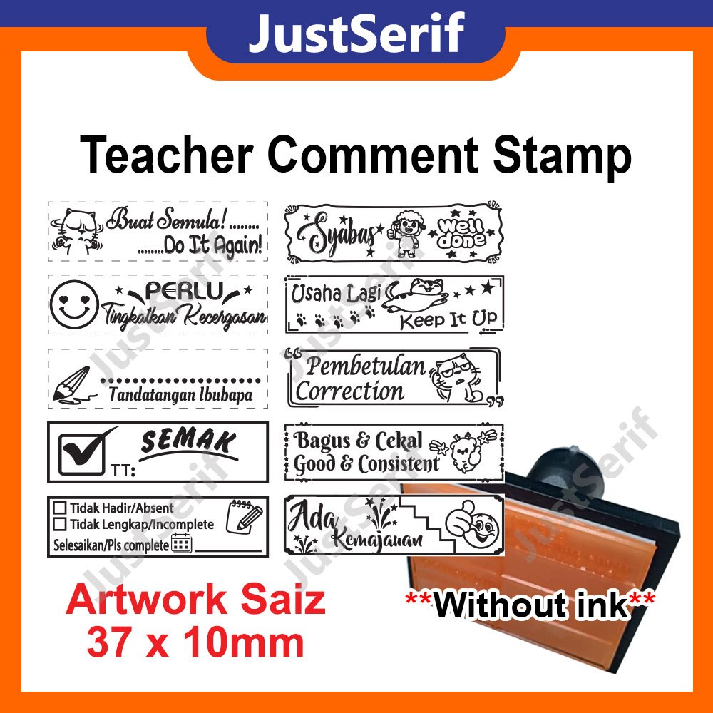 Teacher Comment Stamp / Motivation Stamp / Stamp Teacher Reward Stamp ...